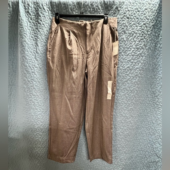 a new day | Pants & Jumpsuits | Plaid High Rise Dress Pants Tapper Legs ...
